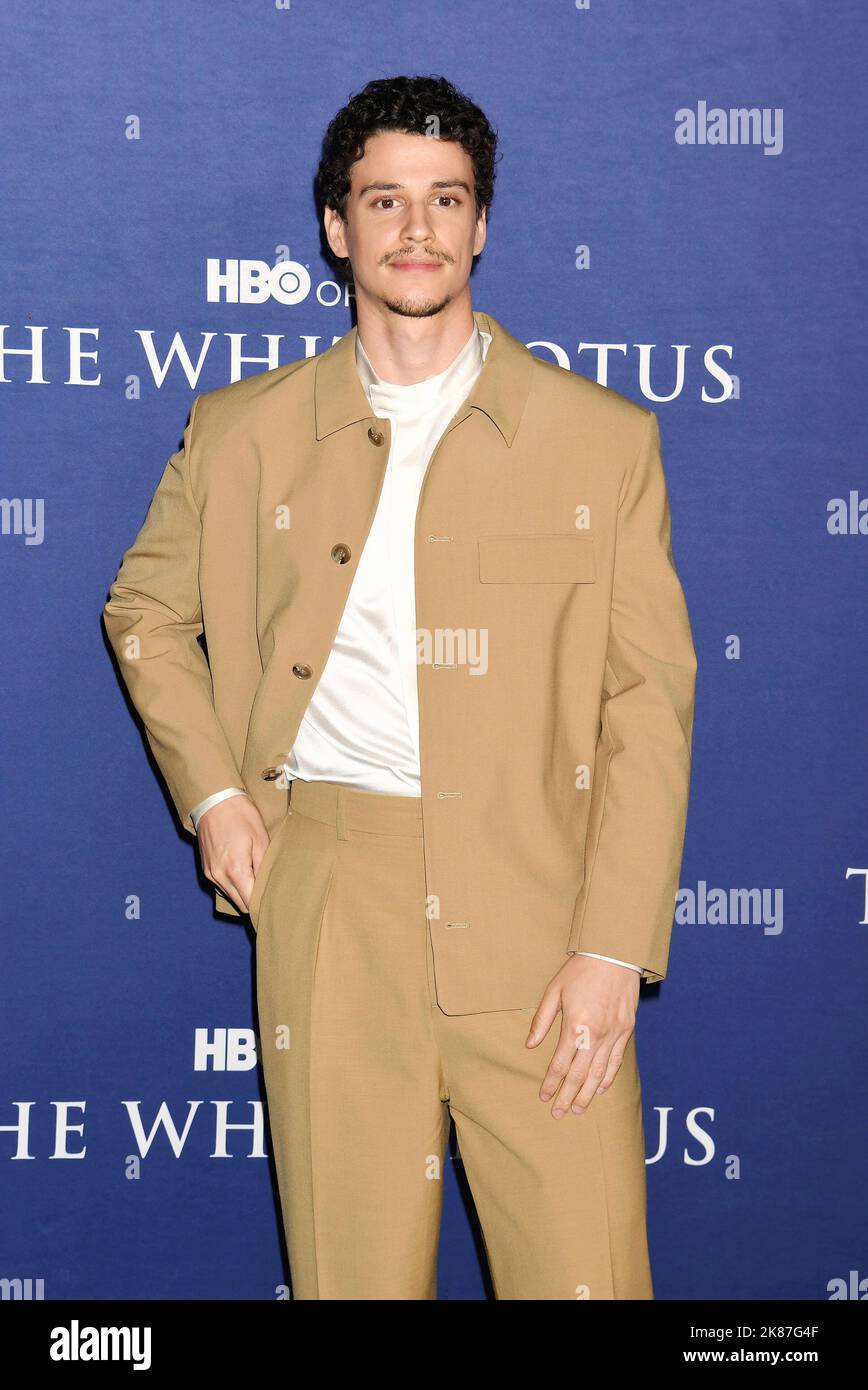 Los Angeles, USA. 20th Oct, 2022. Adam DiMarco attends the Los Angeles ...