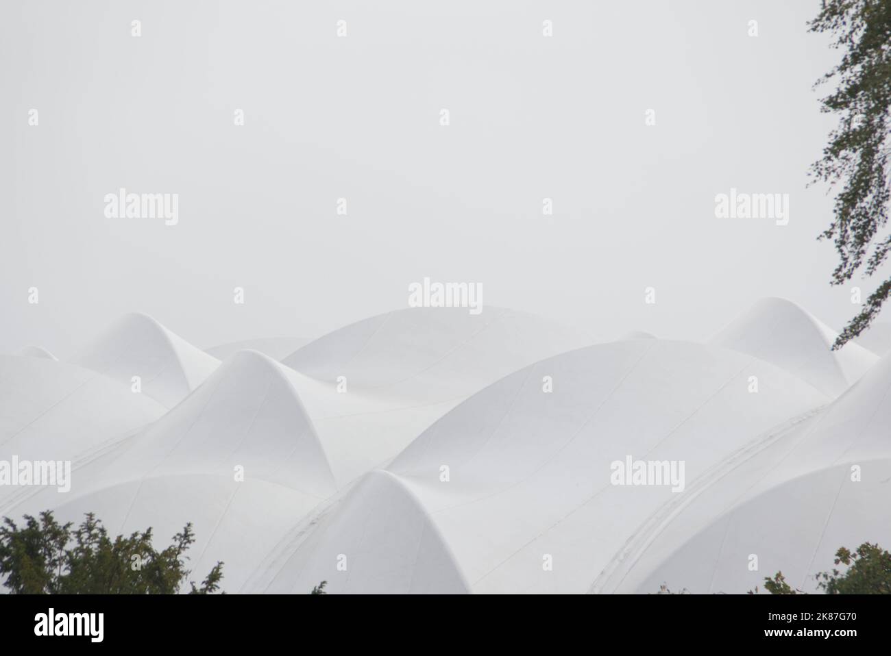 Roof of Oriam sports centre, Heriot Watt University, Edinburgh Stock ...