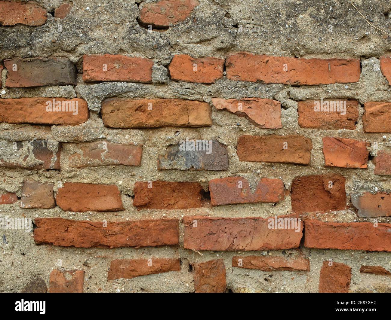 Old brick wall - Old brick wall surface details ( brick wall background Stock Photo - Alamy
