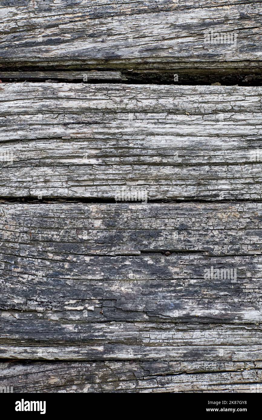 Old cracked wood plank background. Wood texture. Front view with copy space Stock Photo - Alamy