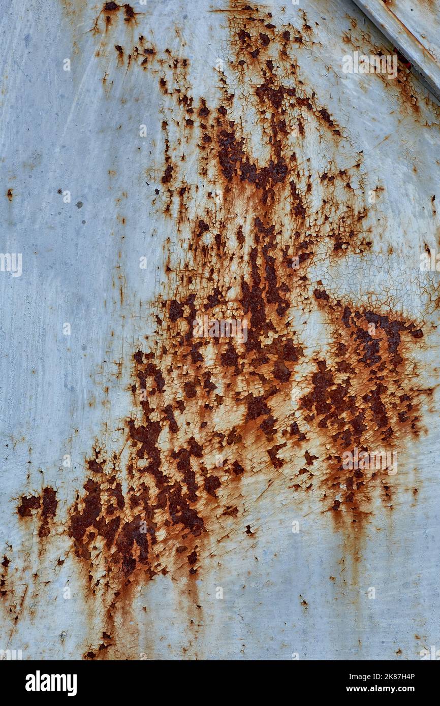 High quality old grunge rusted sheet metal texture painted în gray ...