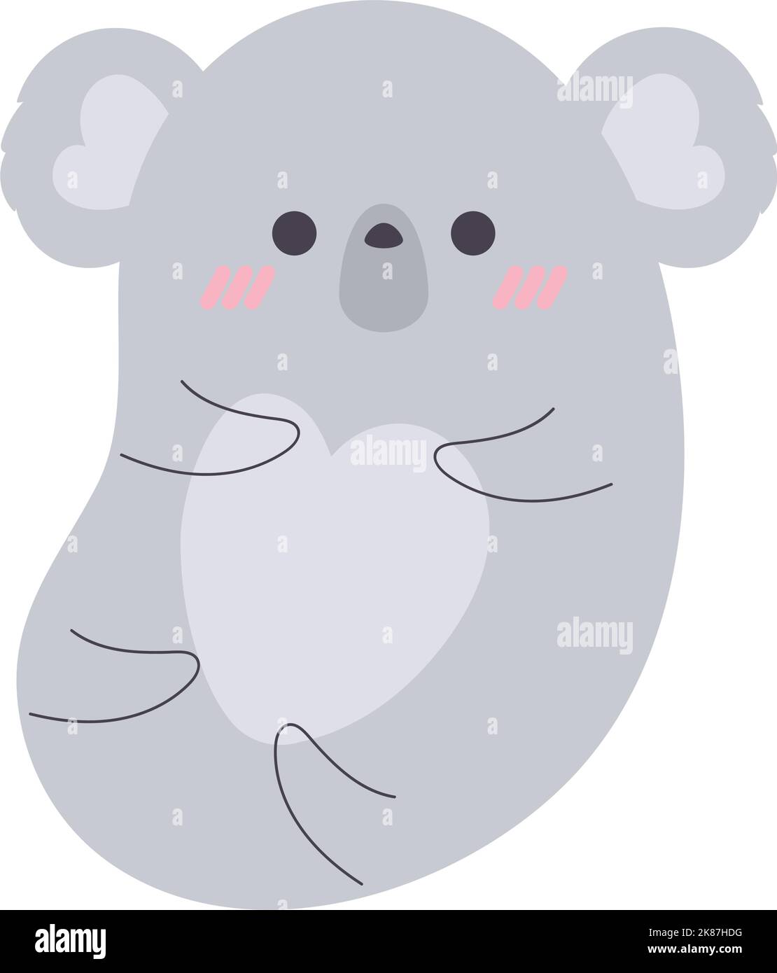 koala animal kawaii Stock Vector Image & Art - Alamy