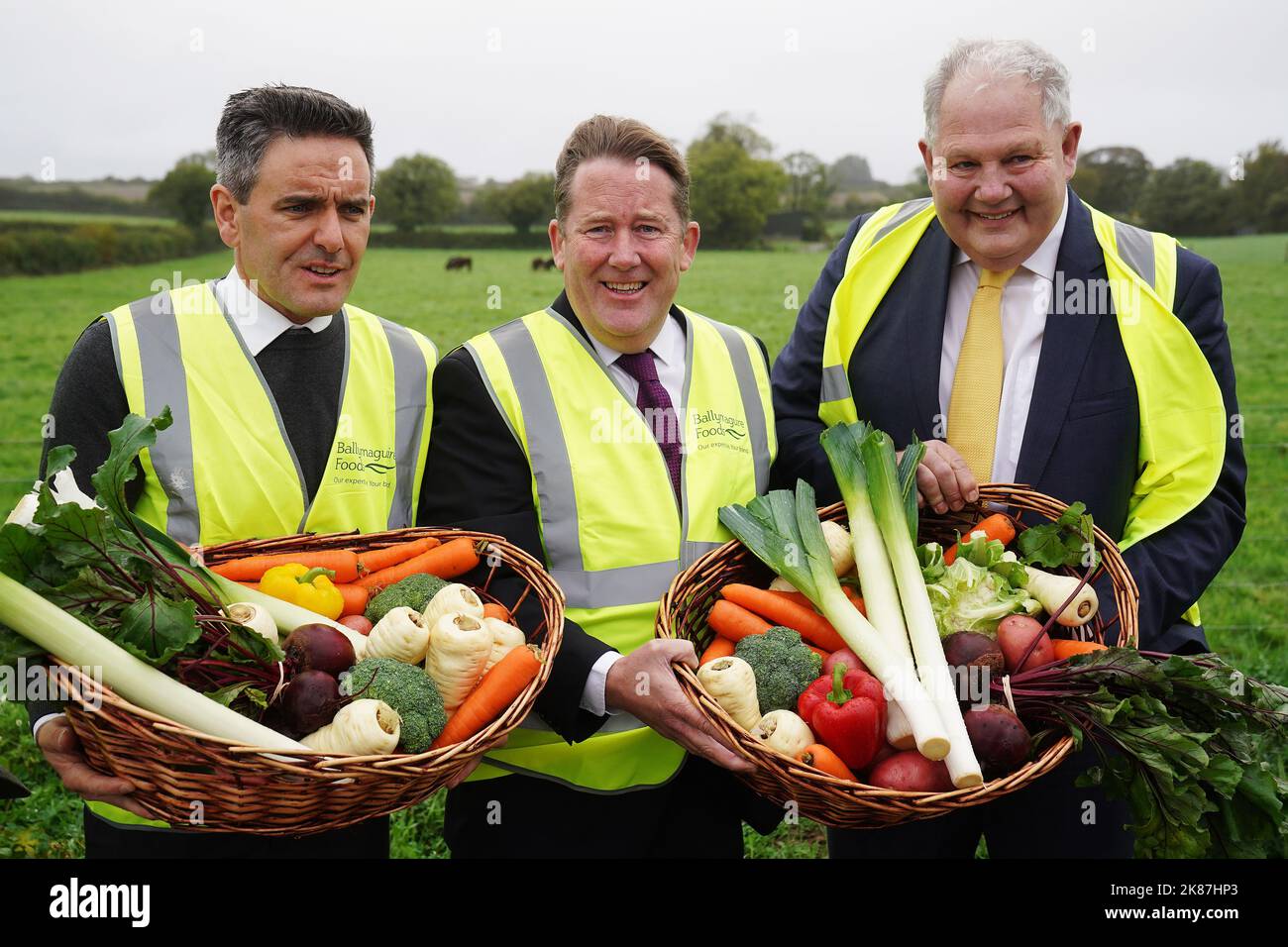 Minister Darragh O’Brien (centre) with Co-owners Edward Spelman (left ...