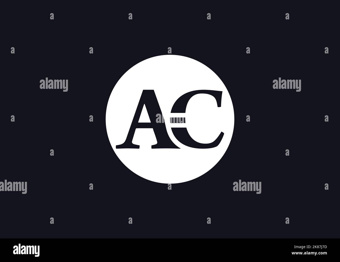 Circle favicon letter Stock Vector Images - Alamy