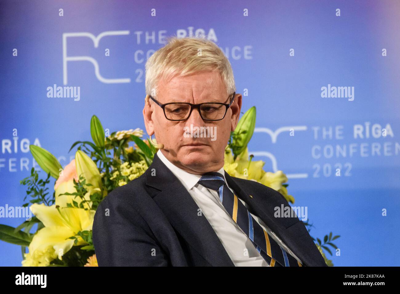 Riga, Latvia. 21st Oct, 2022. RIGA, LATVIA. 21st October 2022. Carl ...