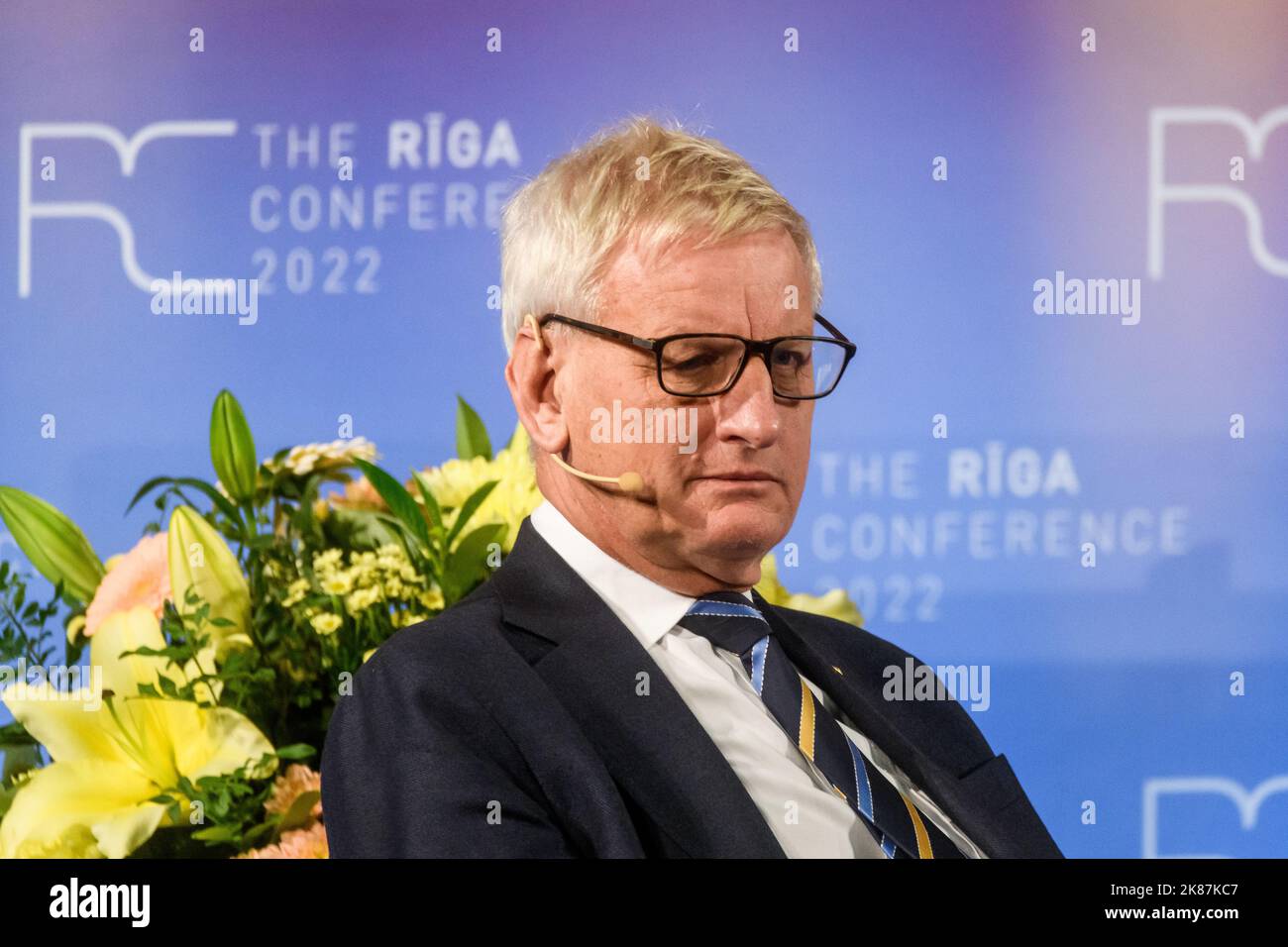 Riga, Latvia. 21st Oct, 2022. RIGA, LATVIA. 21st October 2022. Carl ...