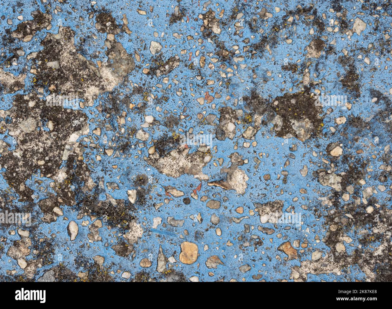 Blue painted old concrete hi-res stock photography and images - Alamy