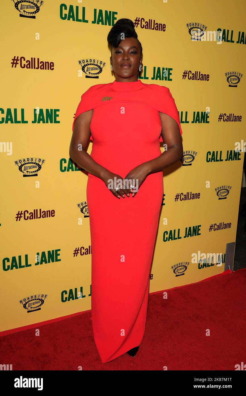 LOS ANGELES - OCT 21: Wunmi Mosaku at the Call Jane Premiere at the ...