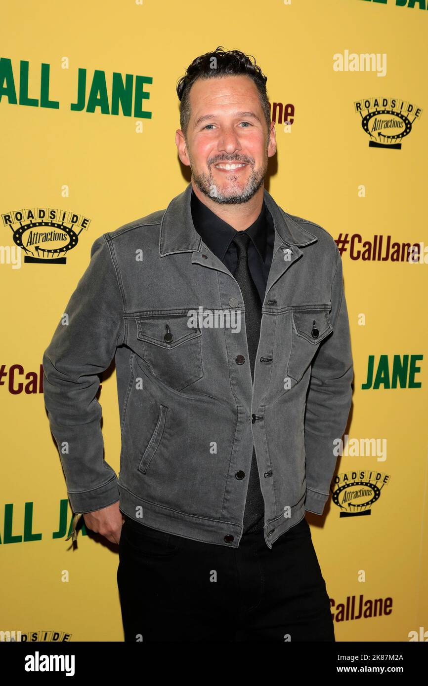 LOS ANGELES - OCT 21: Nicholas Gibeault at the Call Jane Premiere at ...
