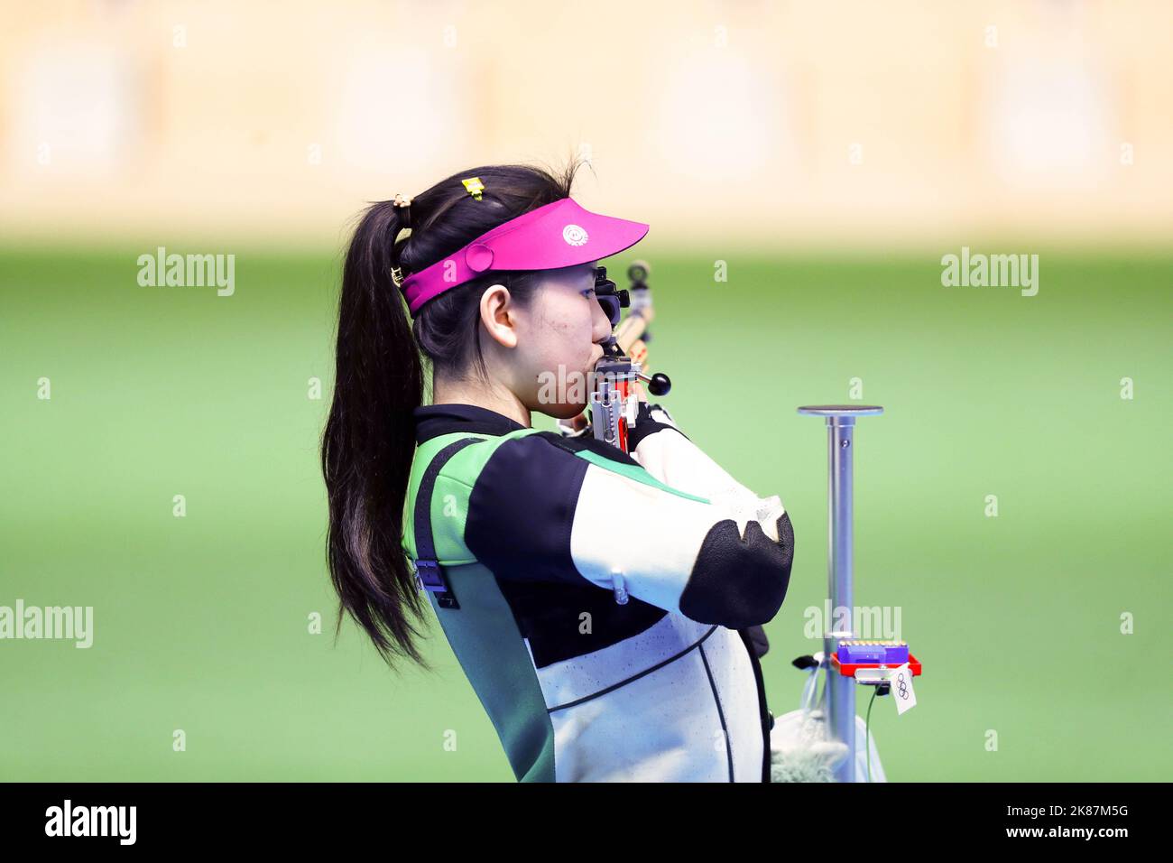 Cairo, Egypt. 21st Oct, 2022. Miao Wanru of China competes during the ...