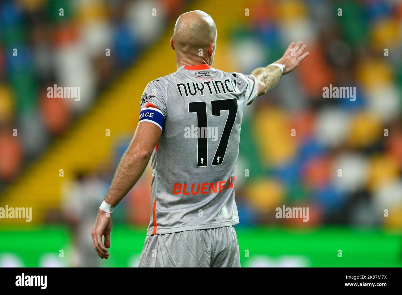 Udineses Bram Nuytinck Gestures During Udinese Calcio Vs Ac Monza