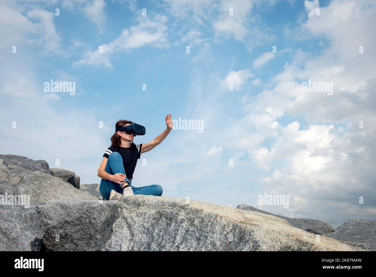 Vr exploration hi-res stock photography and images - Alamy