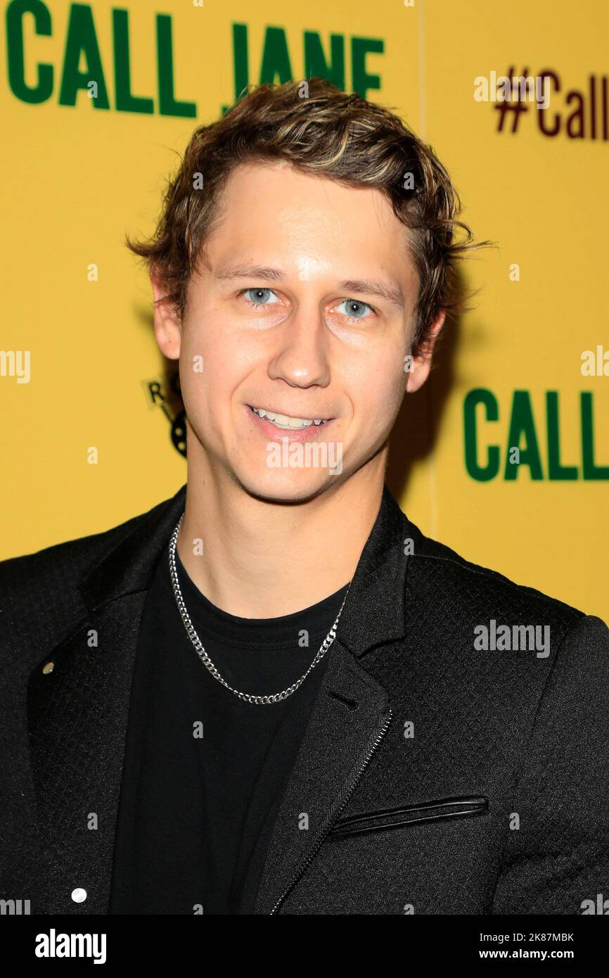 Los Angeles, CA. 20th Oct, 2022. Colby Cote at arrivals for CALL JANE ...