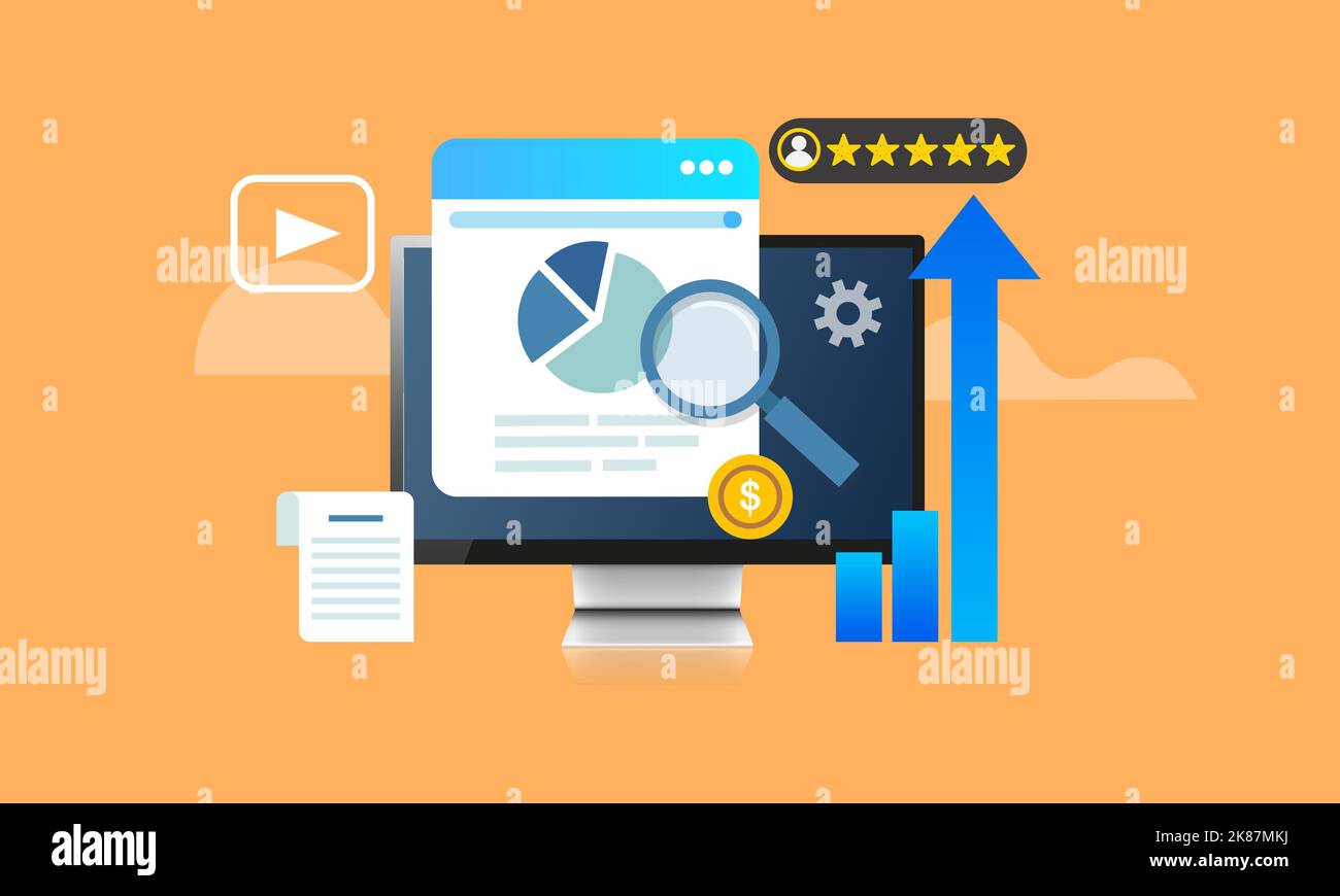 Computer Programming Software Interface Design Illustration On White Background Coding