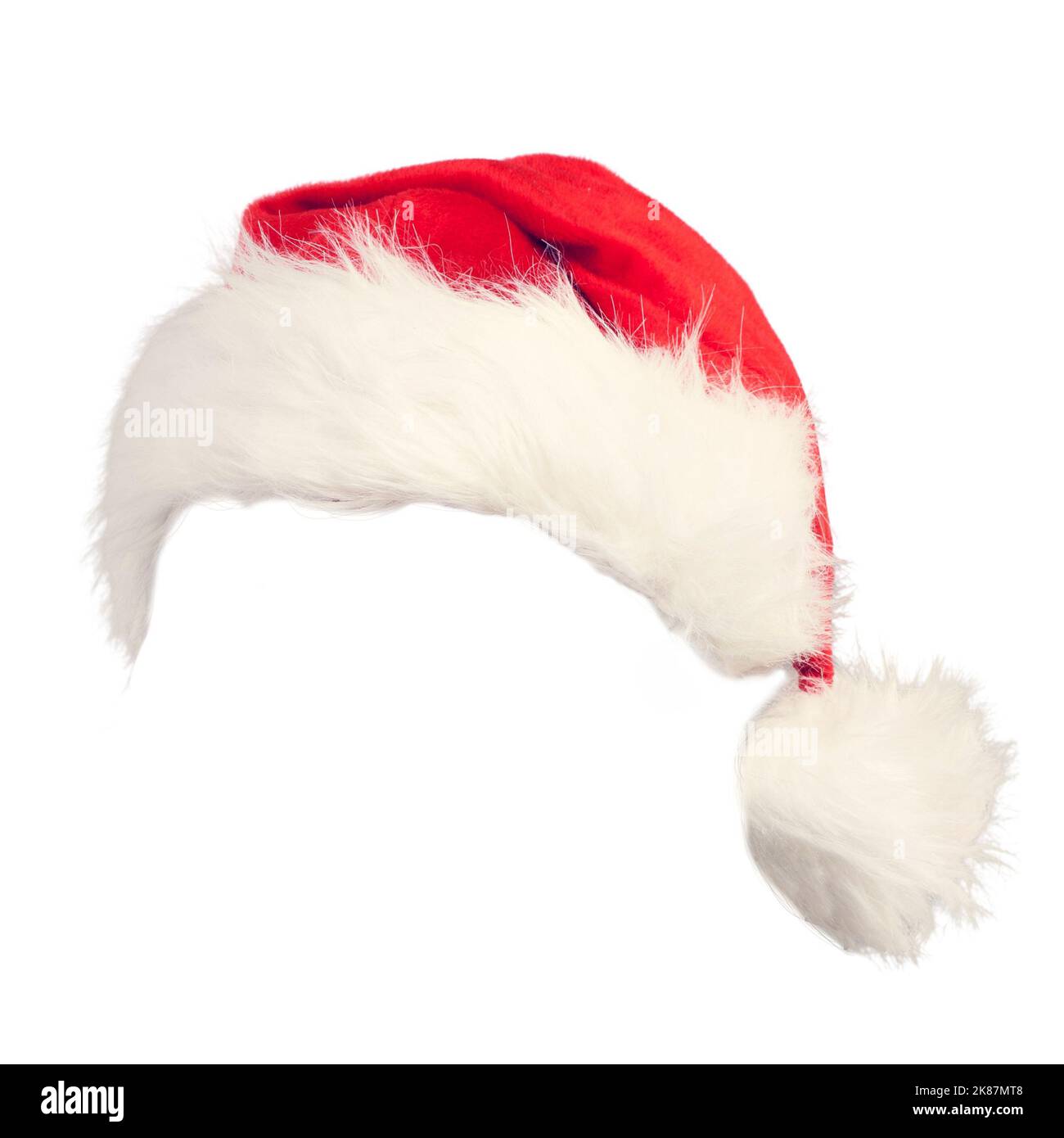 Santa hat isolated on white background Stock Photo - Alamy