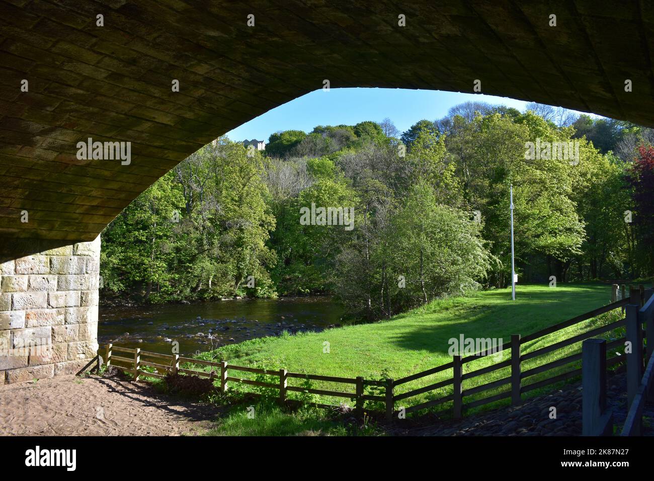 Gorgeous view of a stone archway bridge in Northern England Stock Photo ...