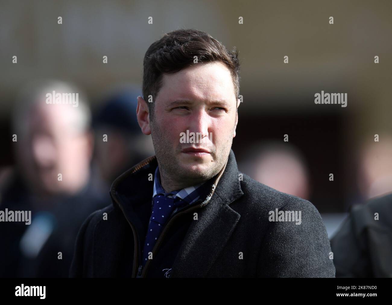 Trainer Ryan Potter at Cheltenham racecourse. Picture date: Friday ...