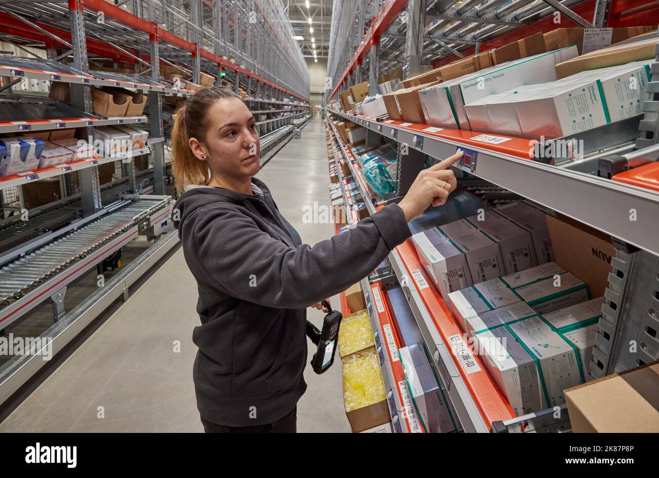 Bad Oldesloe, Germany. 21st Oct, 2022. Maike Brandt, team leader ...