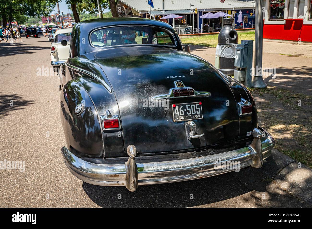 Falcon Heights, MN - June 19, 2022: High perspective rear view of a ...