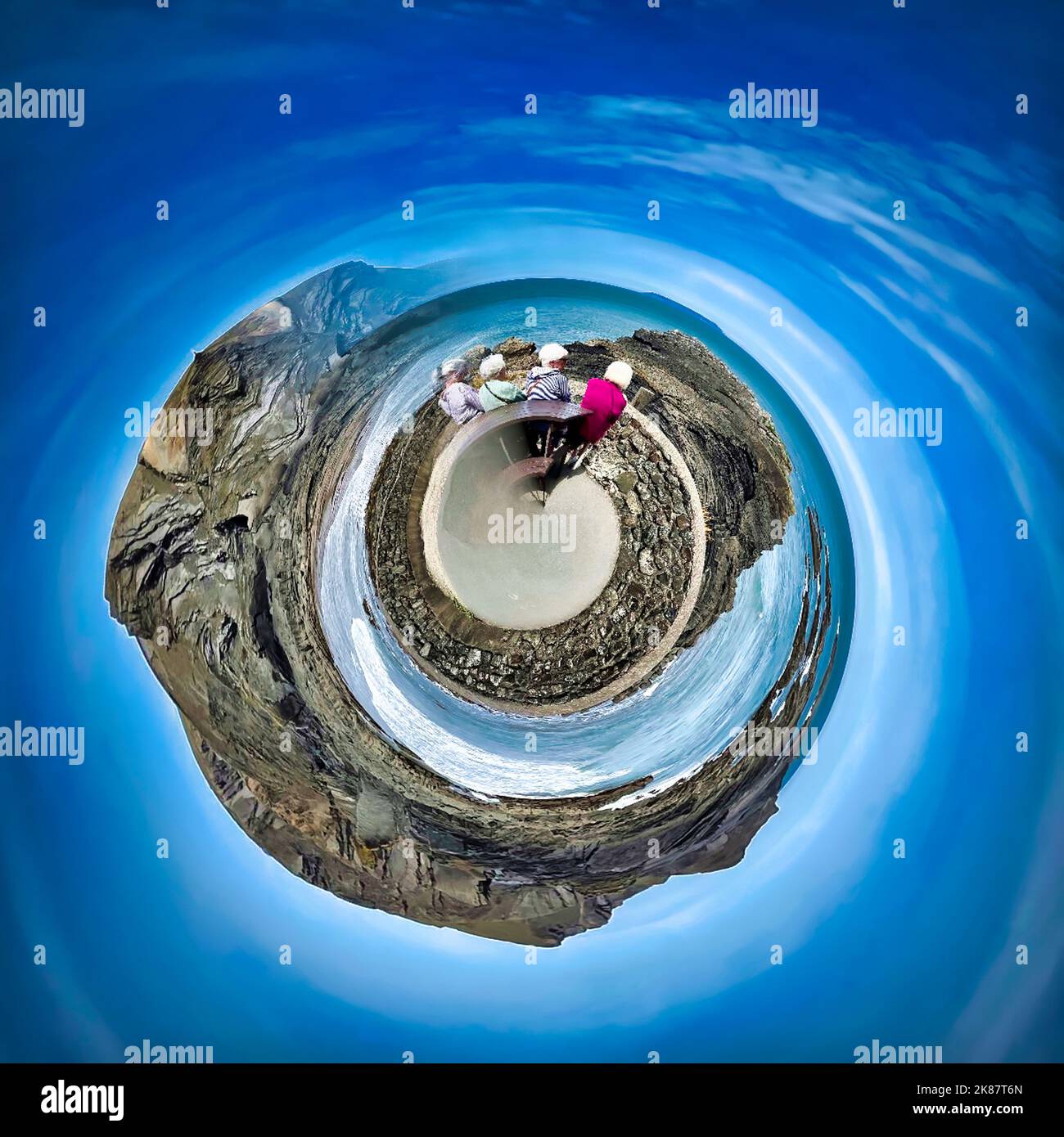 Tiny Planet Waiting Stock Photo - Alamy