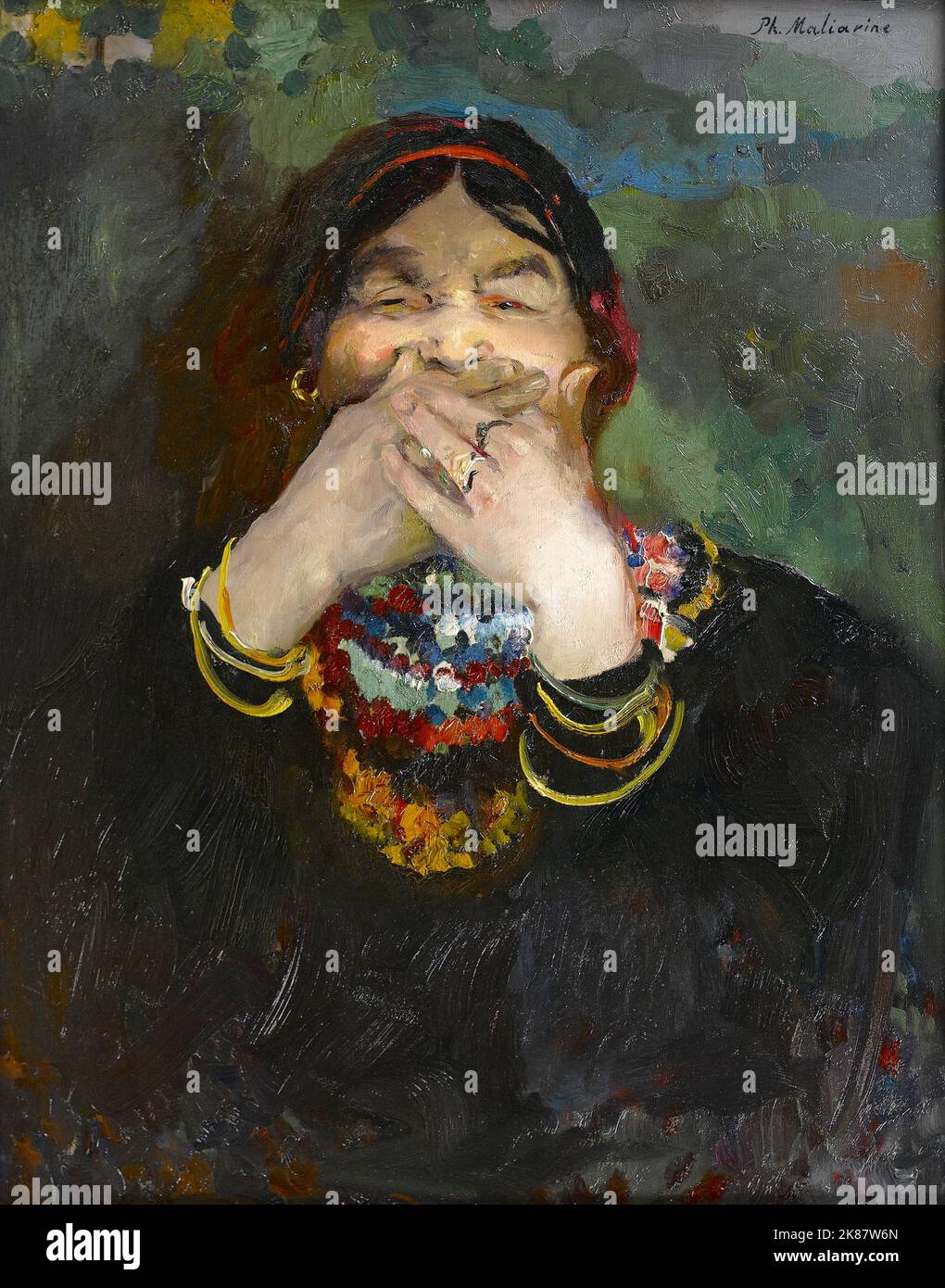 Philip Andreevich Malyavin - Smiling Grandmother Stock Photo - Alamy