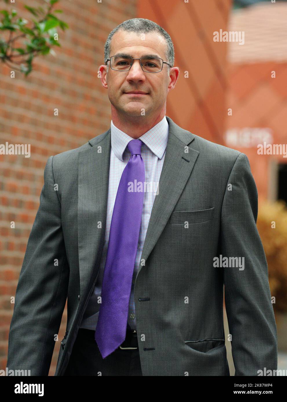 Dr Owen Arthurs, a paediatric radiologist, arrives at Manchester Crown ...
