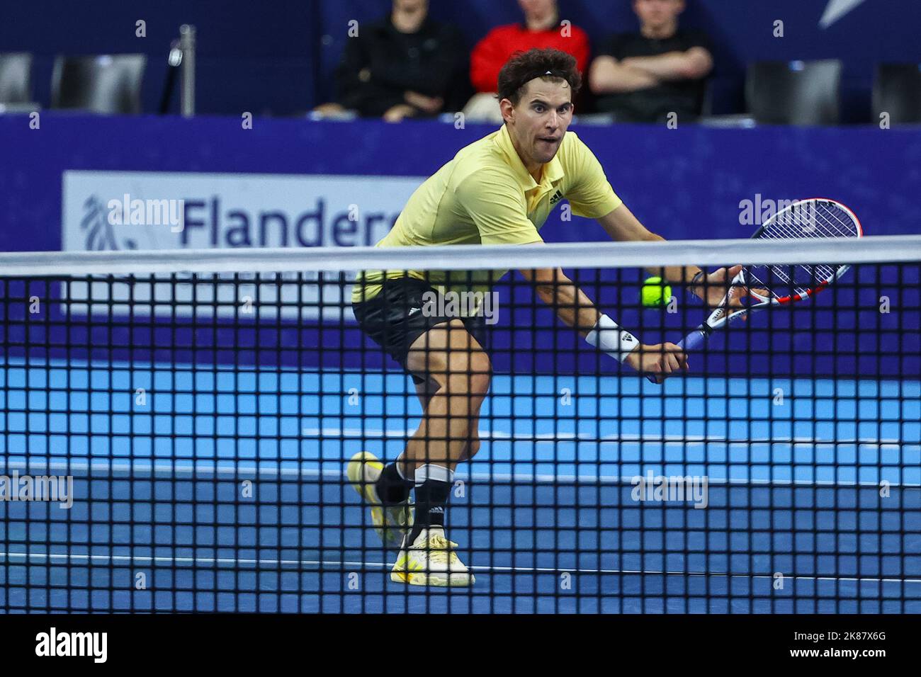 Austrian Dominic Thiem pictured in action during the men's single ...