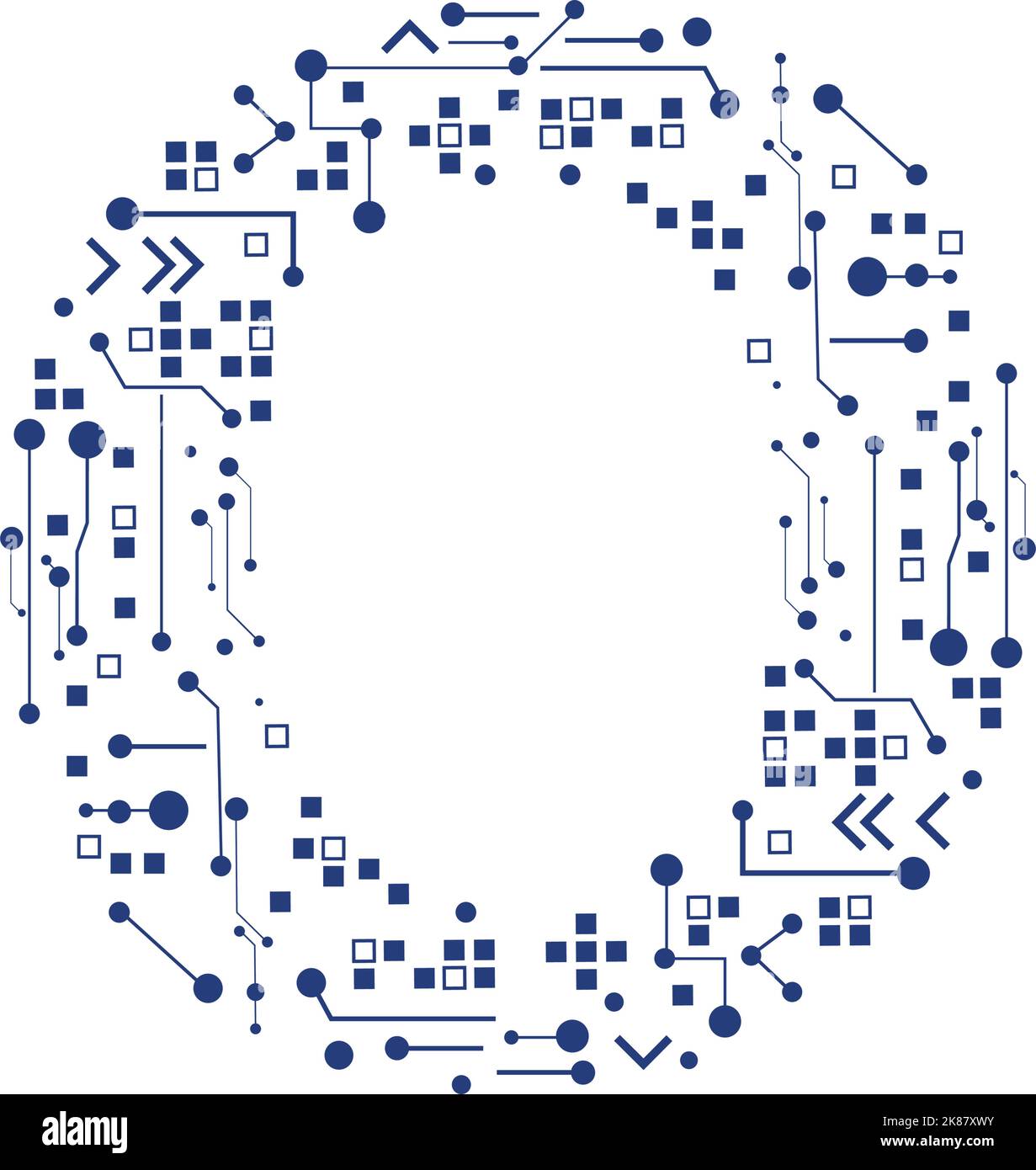 Tech vector font typeface unique design Stock Vector Image & Art - Alamy