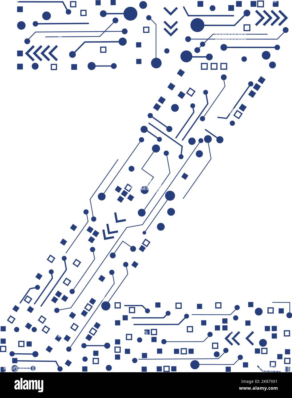 Tech vector font typeface unique design Stock Vector Image & Art - Alamy