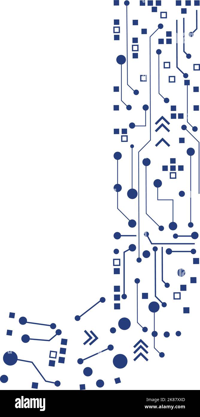 Tech vector font typeface unique design Stock Vector Image & Art - Alamy