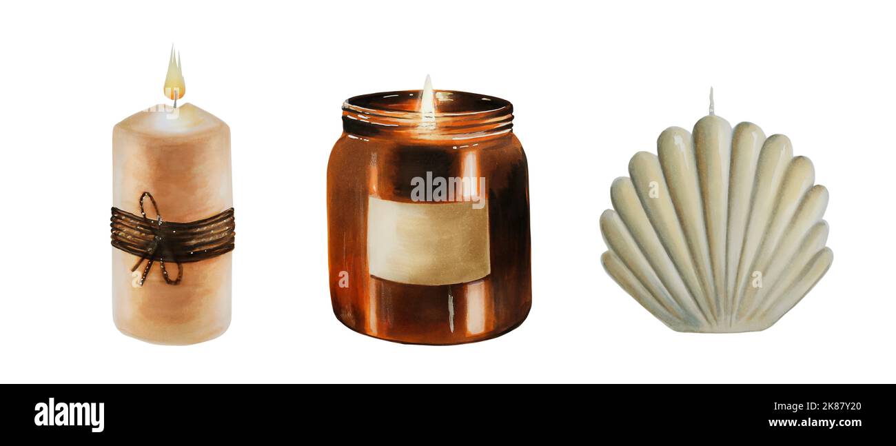 Bouquet of candles Cut Out Stock Images & Pictures - Alamy