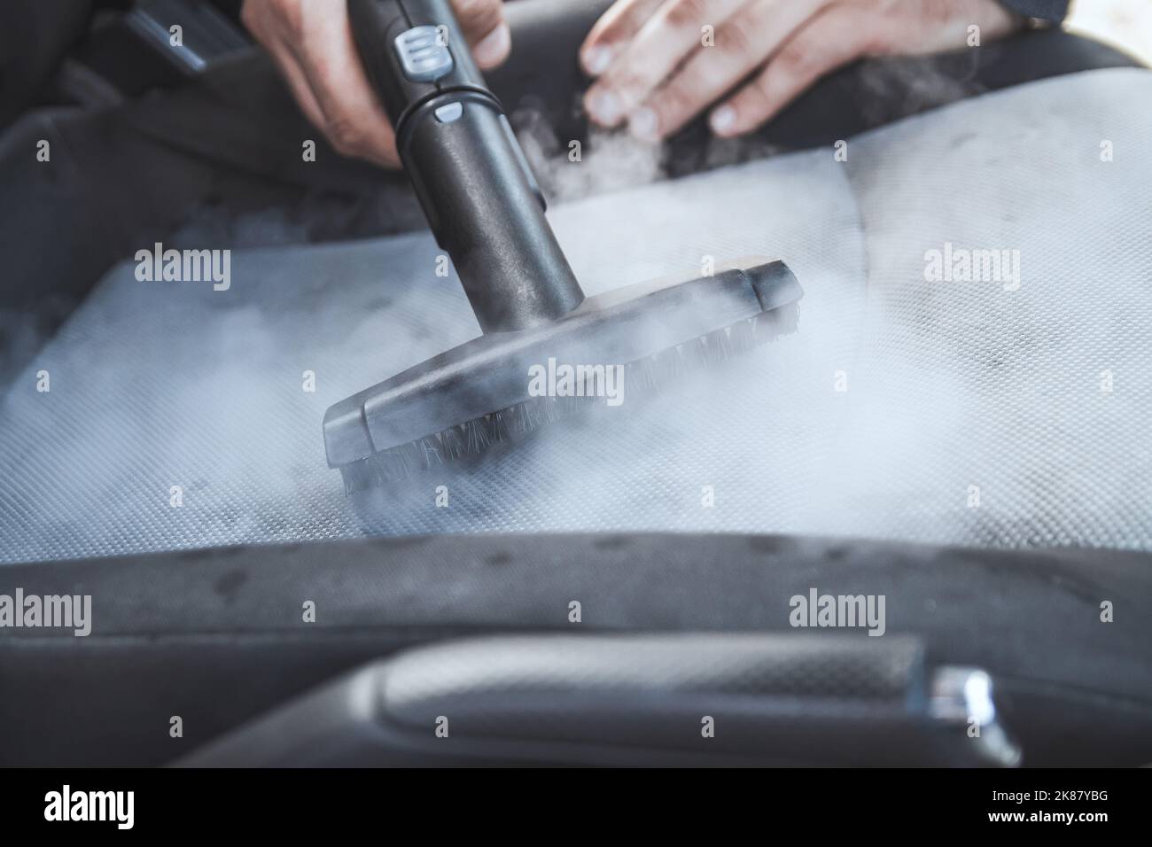 Steam interior car cleaning hi-res stock photography and images - Alamy