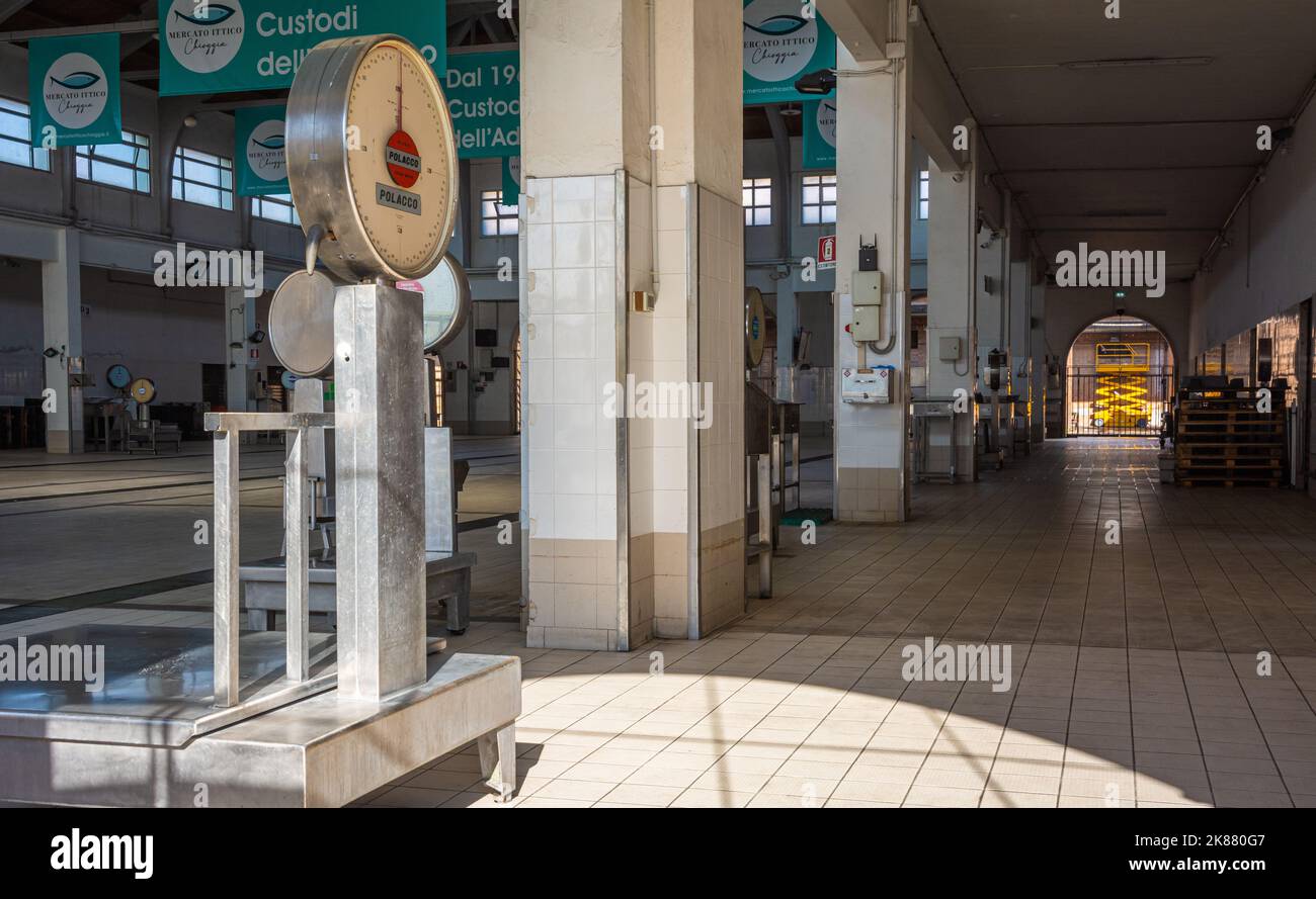 Fish Market architecture, interior of the fish market building of of ...