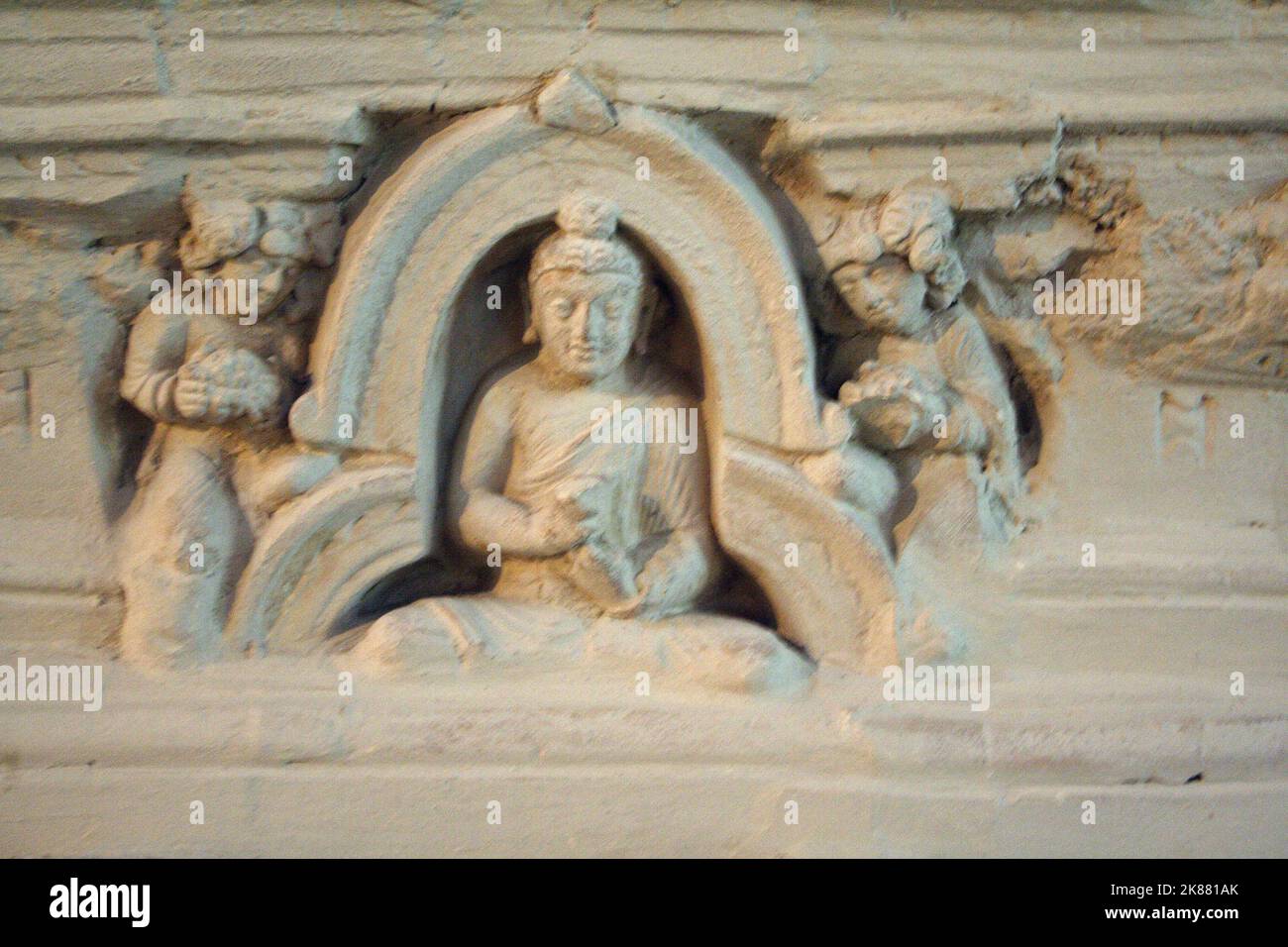 Carving on Stupa, from Jaulian Monastery, Taxila Museum, NWFP, Pakistan ...