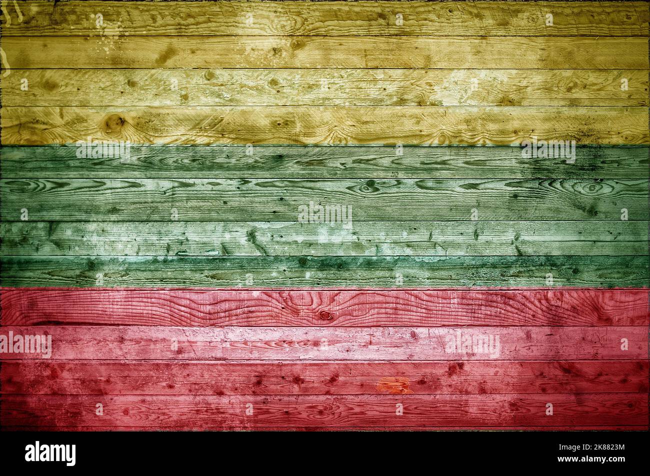 A vignetted background image of the flag of Lithuania painted onto ...