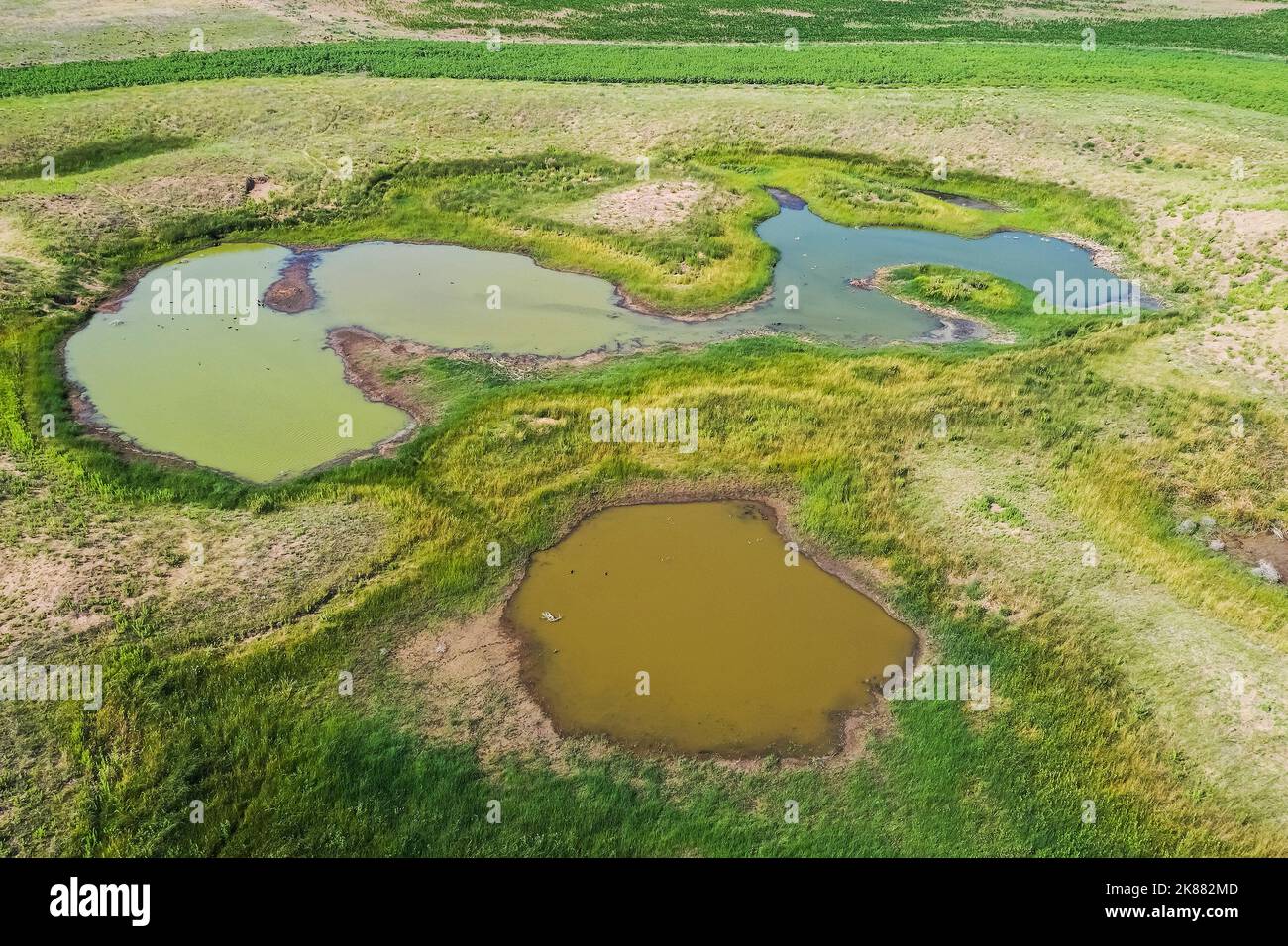 fresh water spring. aerial view.Argentina Stock Photo - Alamy