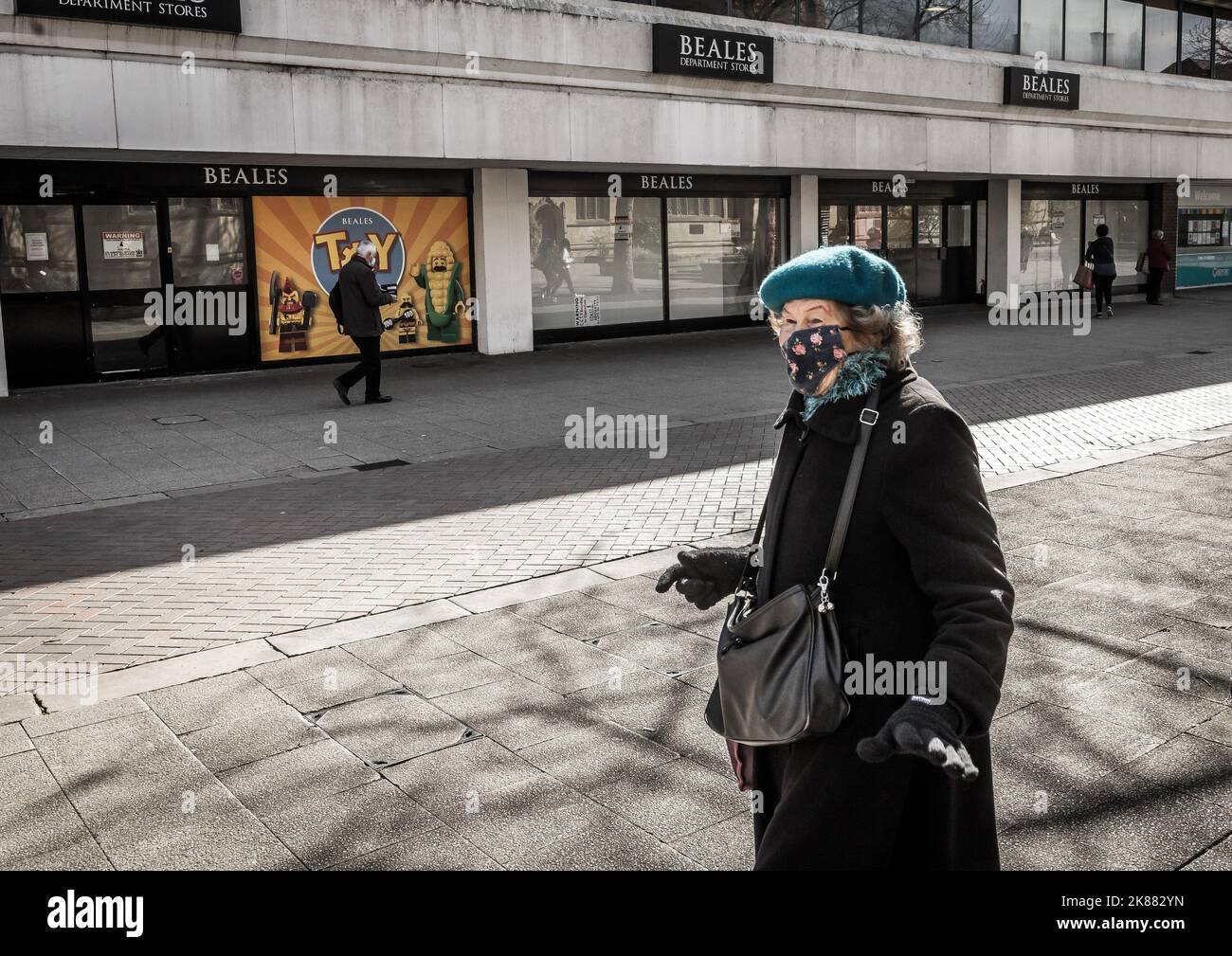 Boarded up Shops Town Centre Crisis in Bedford UK Stock Photo - Alamy