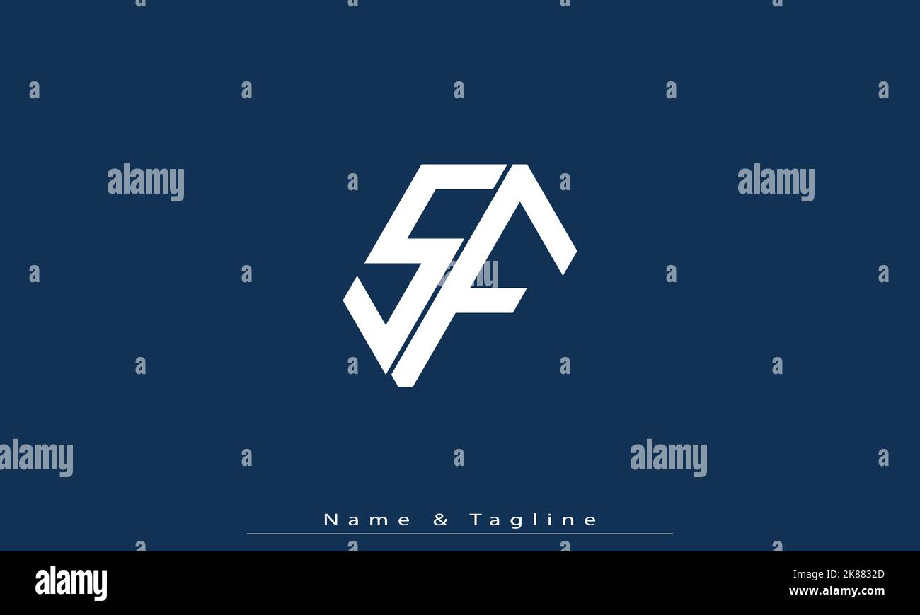 Alphabet letters Initials Monogram logo SF , FS Stock Vector Image ...