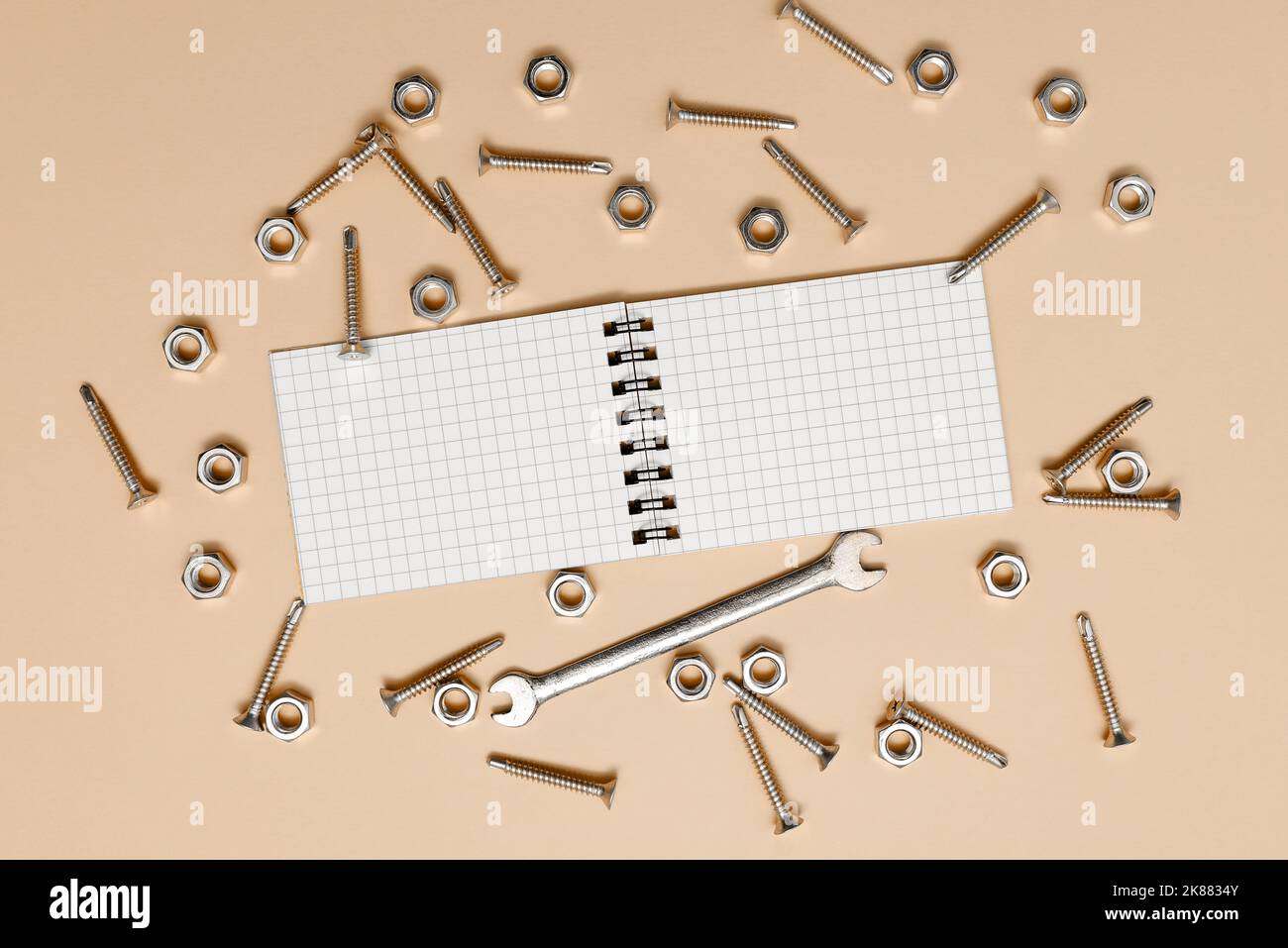 Office Supplies Over Desk With Keyboard And Glasses And Coffee Cup For ...