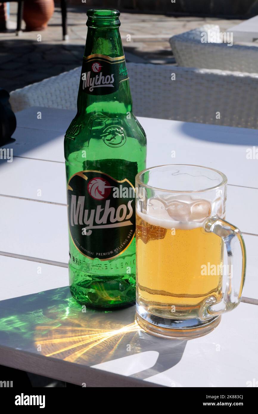 Mythos greek beer hi-res stock photography and images - Alamy