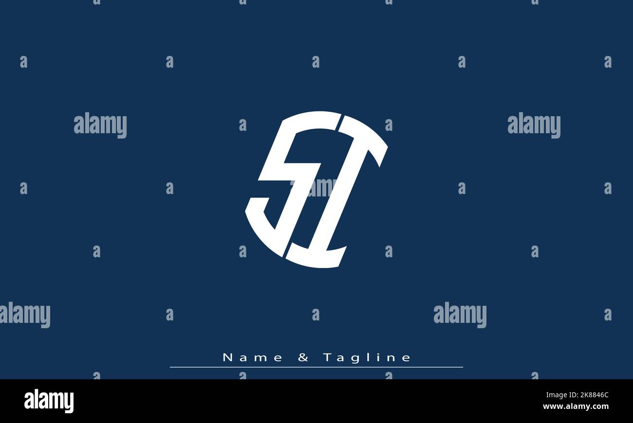 Alphabet letters Initials Monogram logo SI , IS Stock Vector Image ...