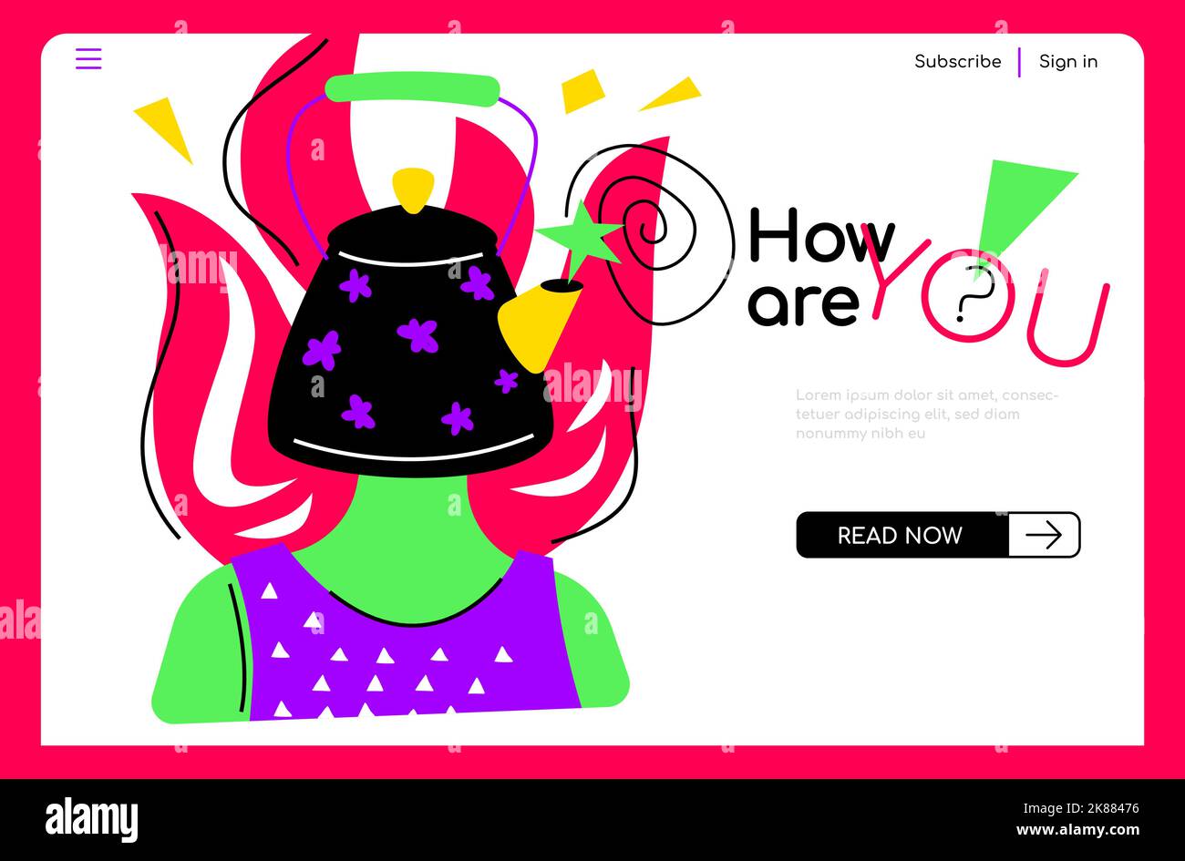 How are you - colorful flat design style illustration Stock Vector Image & Art - Alamy