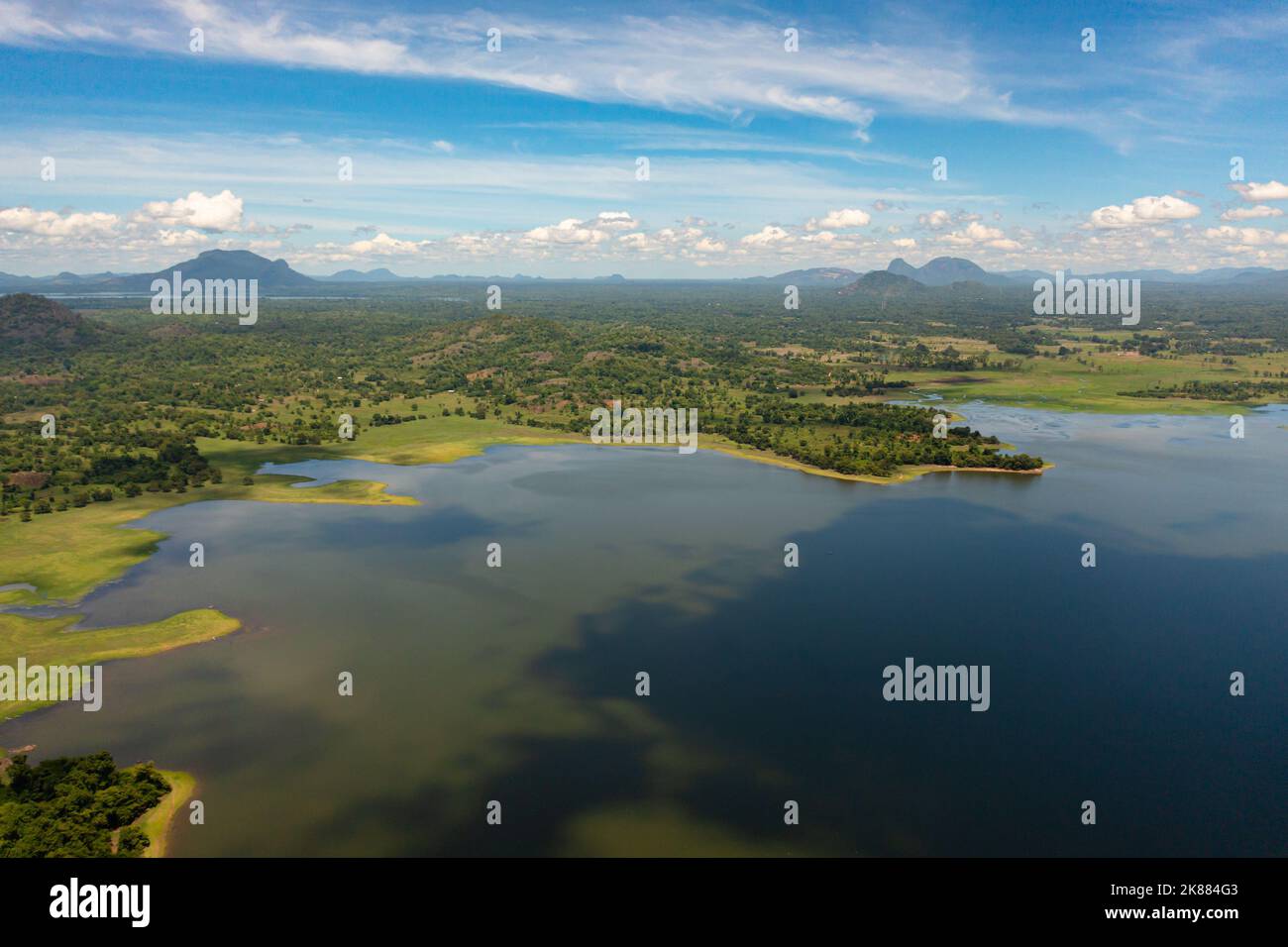 Aerial view sorabora lake in hi-res stock photography and images - Alamy