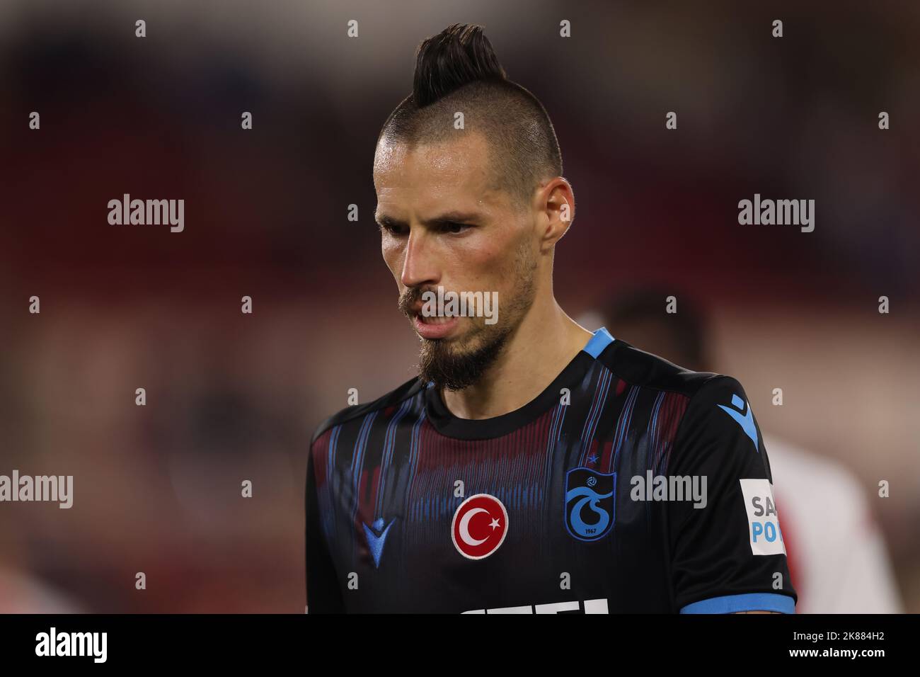 Monaco, Monaco, 6th October 2022. Marek Hamsik of Trabzonspor reacts ...