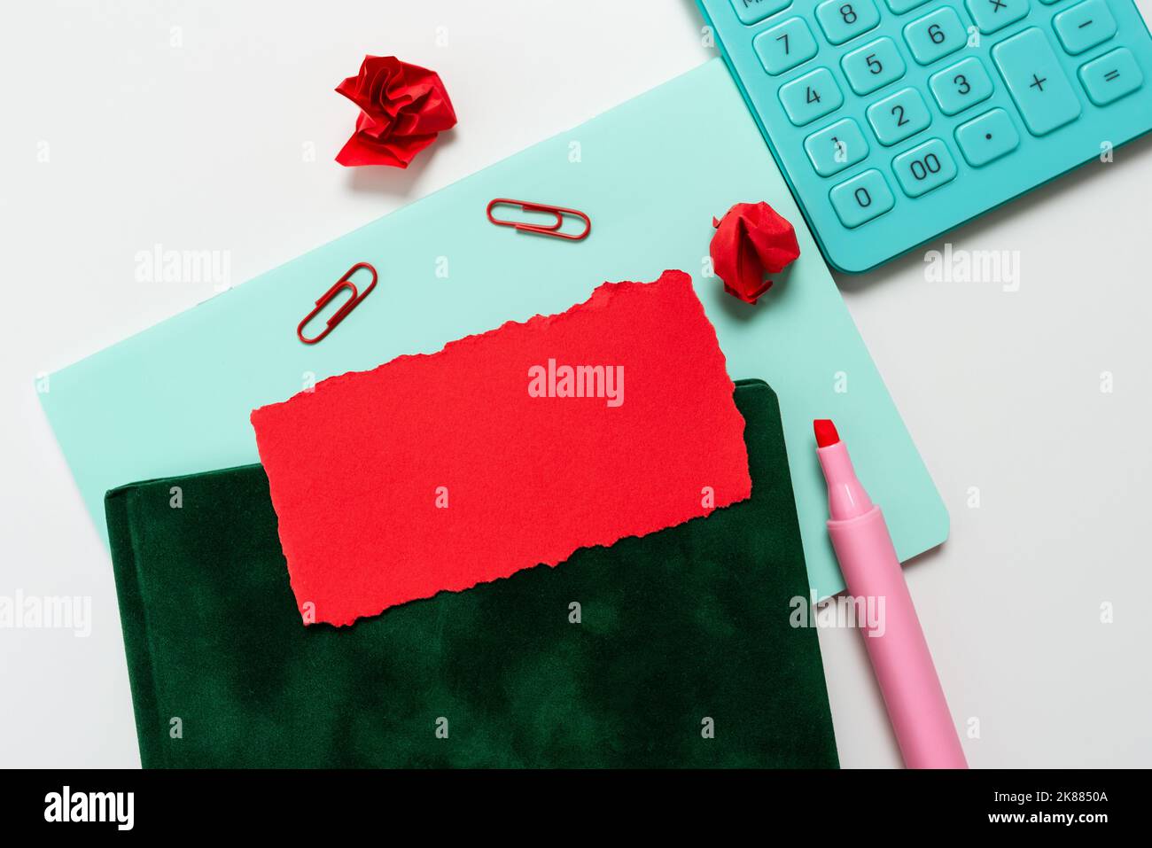 Multiple Assorted Collection Office Stationery Photo With Pens Pencils ...