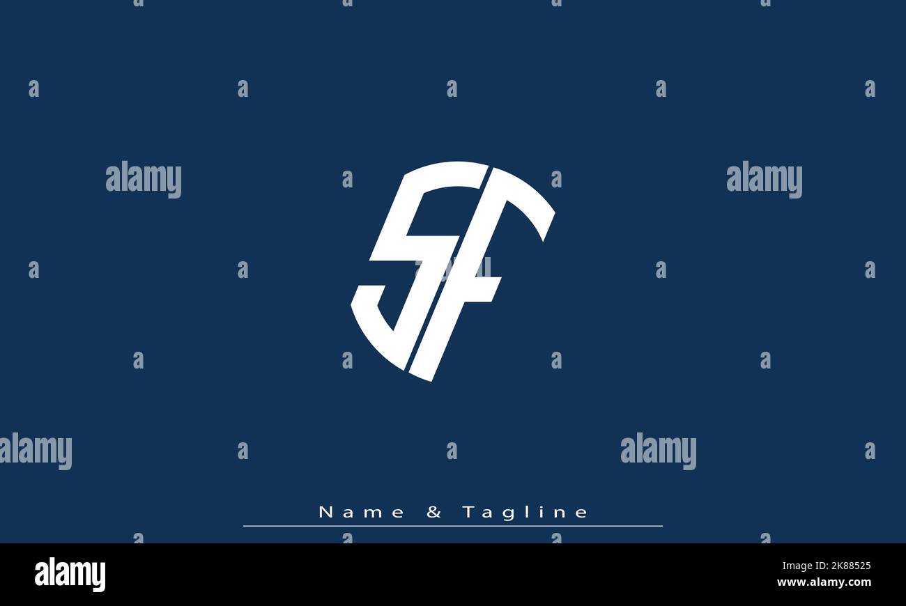 Alphabet letters Initials Monogram logo SF , FS Stock Vector Image ...