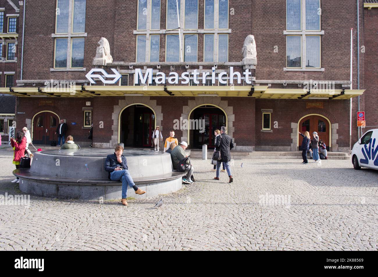 Maastricht, Netherlands - October 12, 2022: Entrance of the train ...