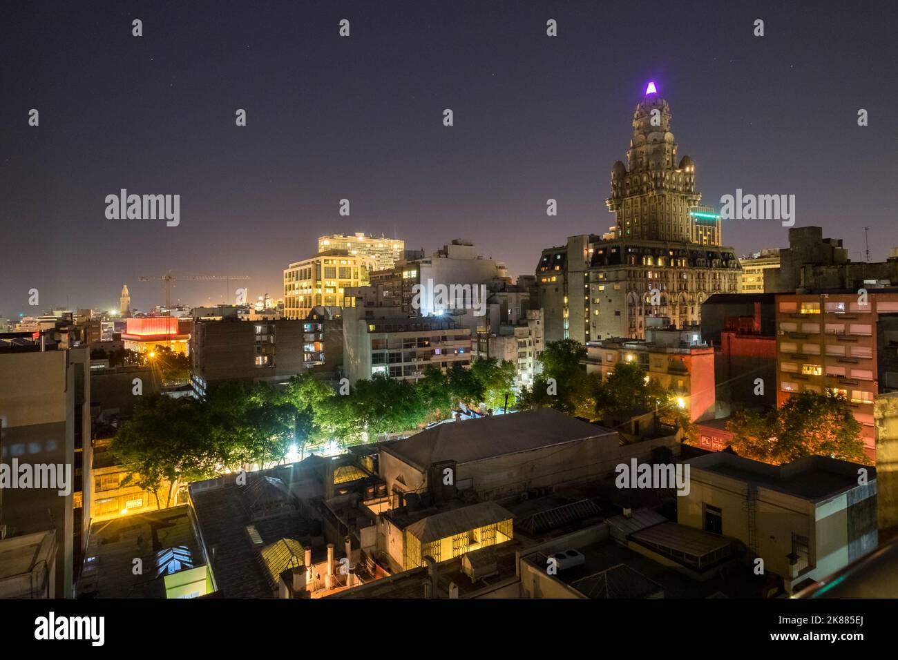 One of the landmarks of Montevideo's skyline: the Palacio Salvo ...