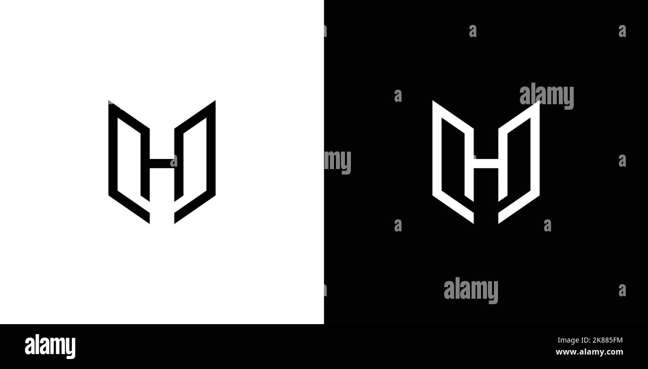 Cool and modern MH logo design Stock Vector Image & Art - Alamy