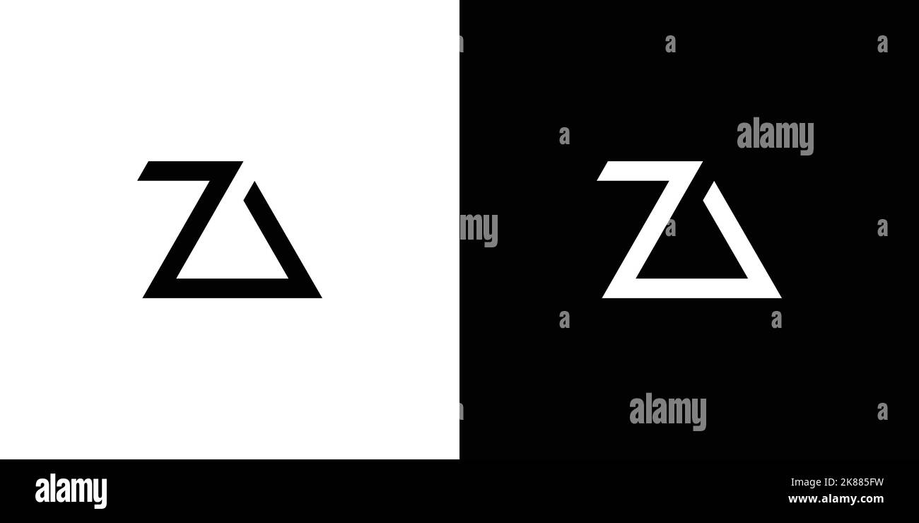 Cool and modern ZA logo design Stock Vector Image & Art - Alamy